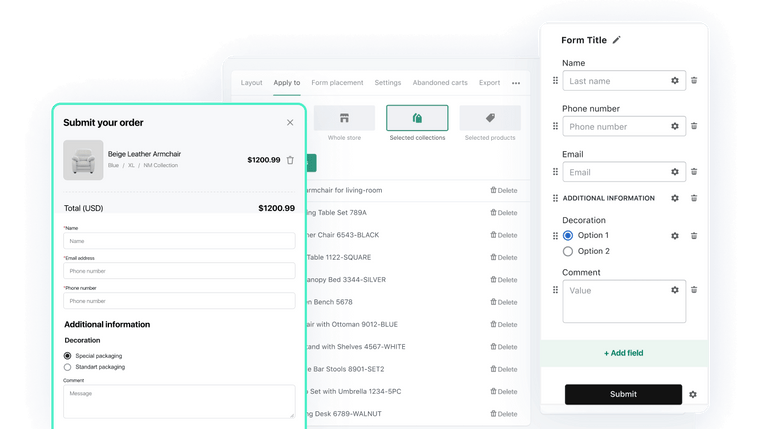 EasyOrder - Custom Order Form for Shopify by NexusMedia