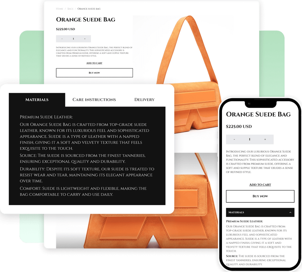 EasyTabs - Shopify Product Description Tabs & Accordions – NexusMedia