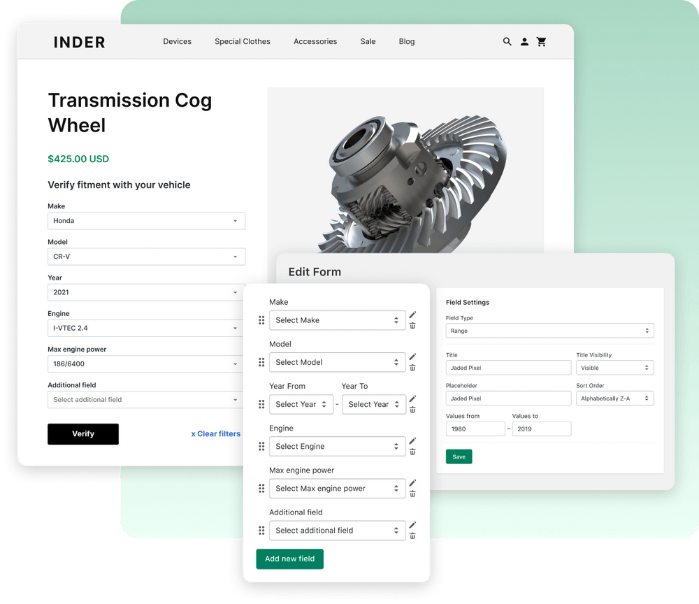 EasySearch - Shopify Year Make Model Search app by NexusMedia